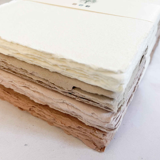 Premium Handmade Cotton Paper, Card & Envelopes with deckled edges
