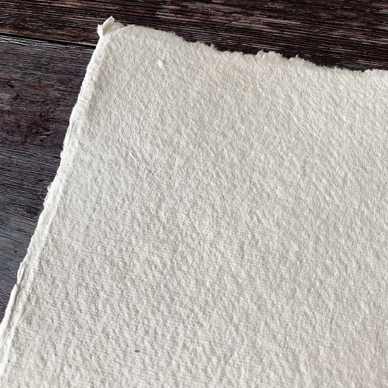 Natural White Handmade Paper Card Large Format A1 and A3 Size thenaturalpapercompany