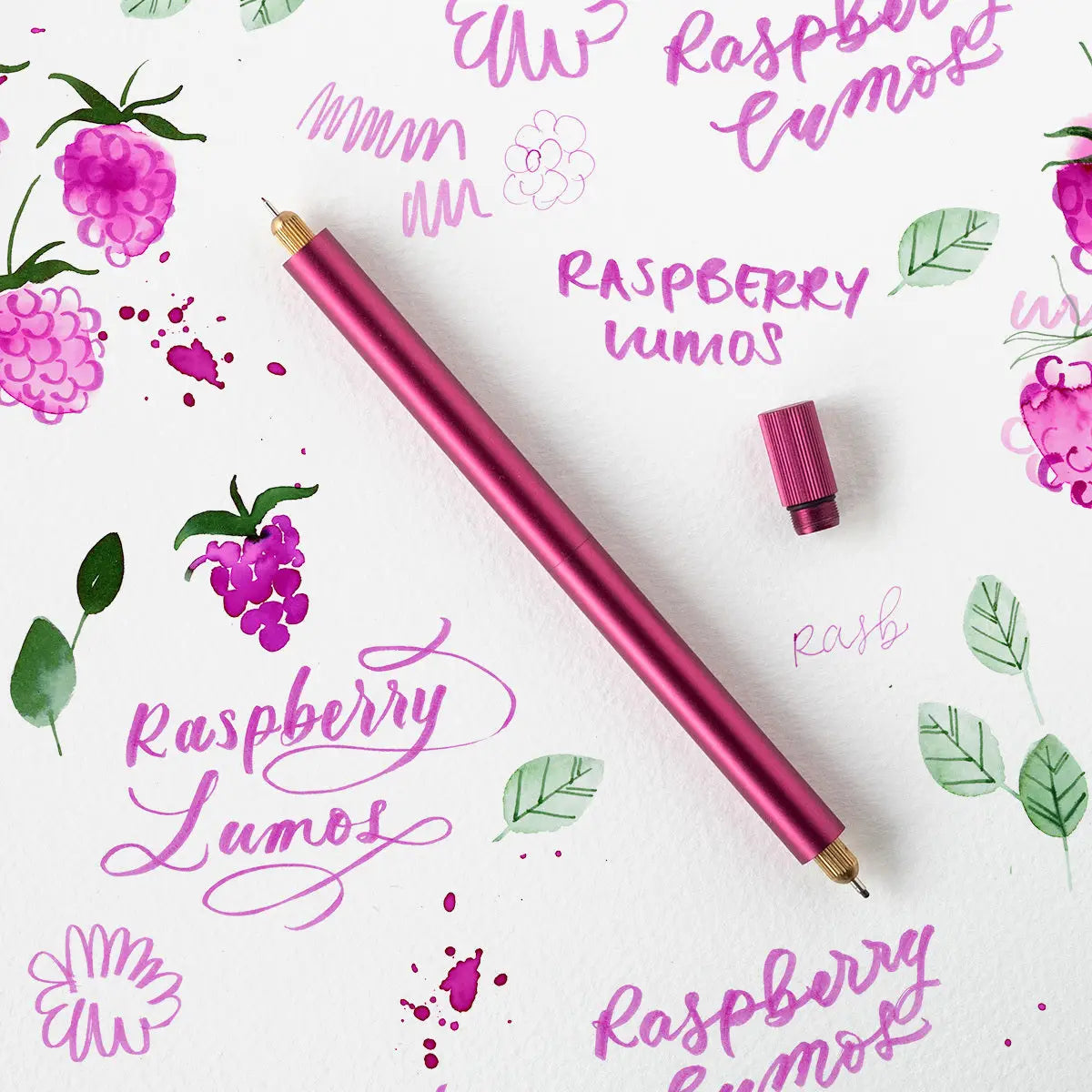 Lumos Pro Refillable Multi-Tip Pen in Raspberry | Fine liner and ...